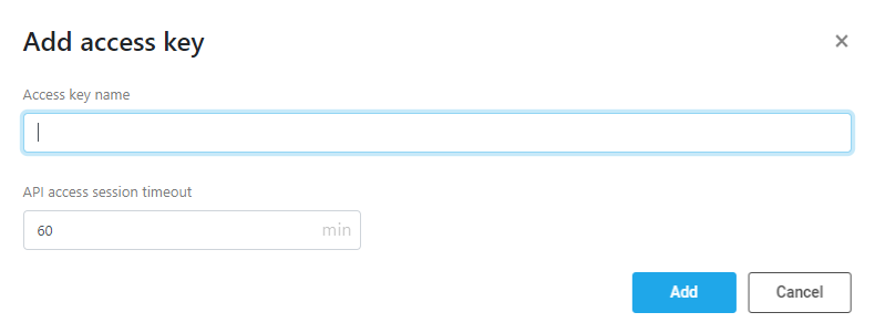 Manage API Access Keys