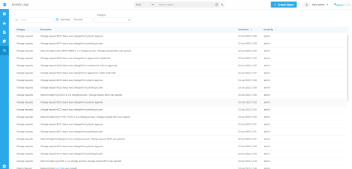 Object Activity Logs