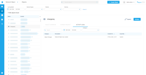 Object Activity Logs